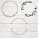SVG Circle Border Package, Digital SVG Circle Frame, Circle Monogram ...