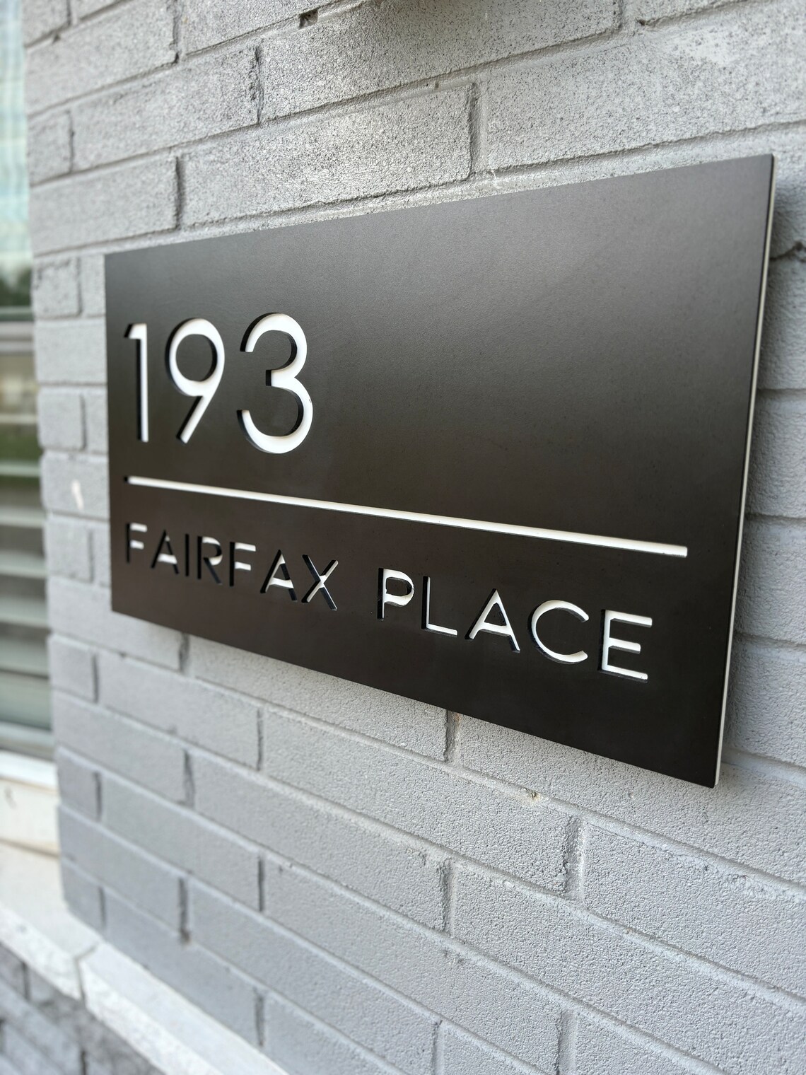 Modern House Number Sign Street Name Sign House Decor Custom House ...