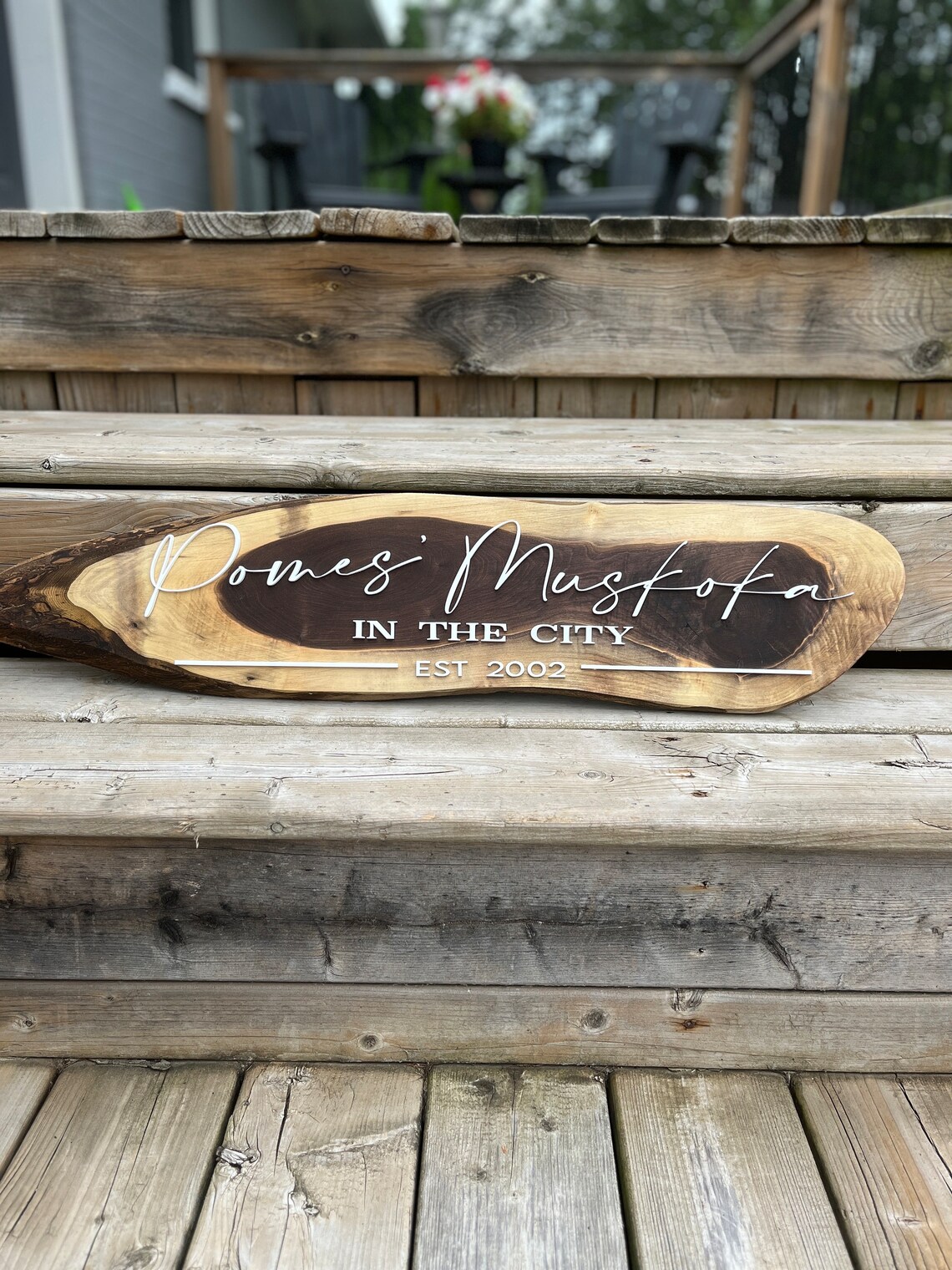 3D Live Edge Wood Lake Sign: Custom Lakehouse Decor - Etsy