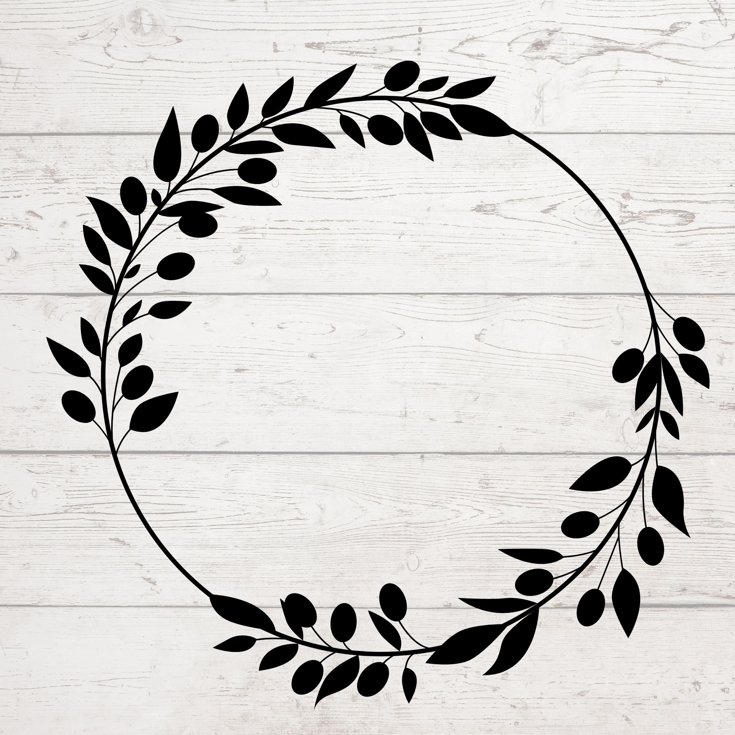 SVG Circle Border Package, Digital SVG Circle Frame, Circle Monogram ...