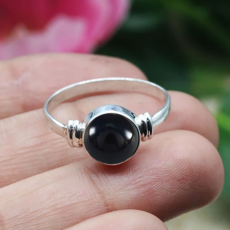 Black Onyx Ring - Etsy