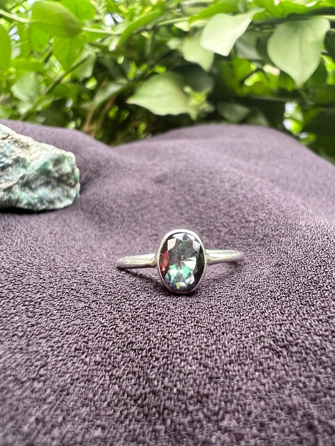 925 Silver Mystic Topaz Ring/jewellery/thanksgiving Ring/women's Rings ...
