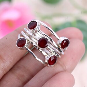 925 Sterling Silver Ring / Ruby Ring / Designer Ring / Women's Ring ...