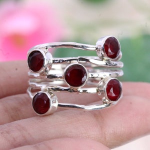 925 Sterling Silver Ring / Ruby Ring / Designer Ring / Women's Ring ...