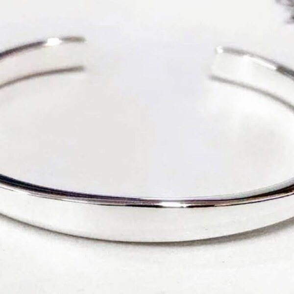 Solid Silver Cuff - Etsy