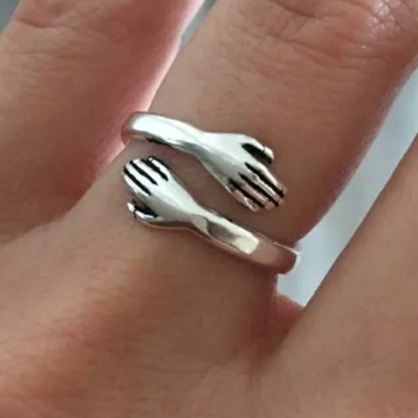 Hug Ring Sterling Silver - Etsy