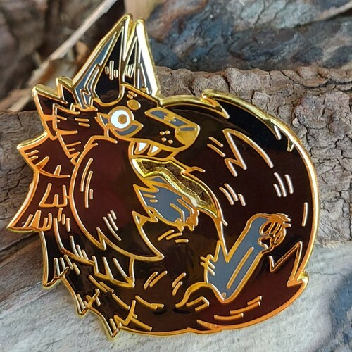 Hard Enamel Pin Limited Edition 1 Inch Wolf | Etsy