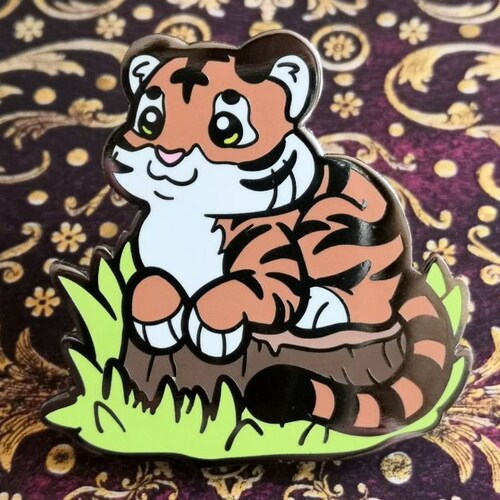 Gold Tiger Hard Enamel Pin Limited Edition - Etsy