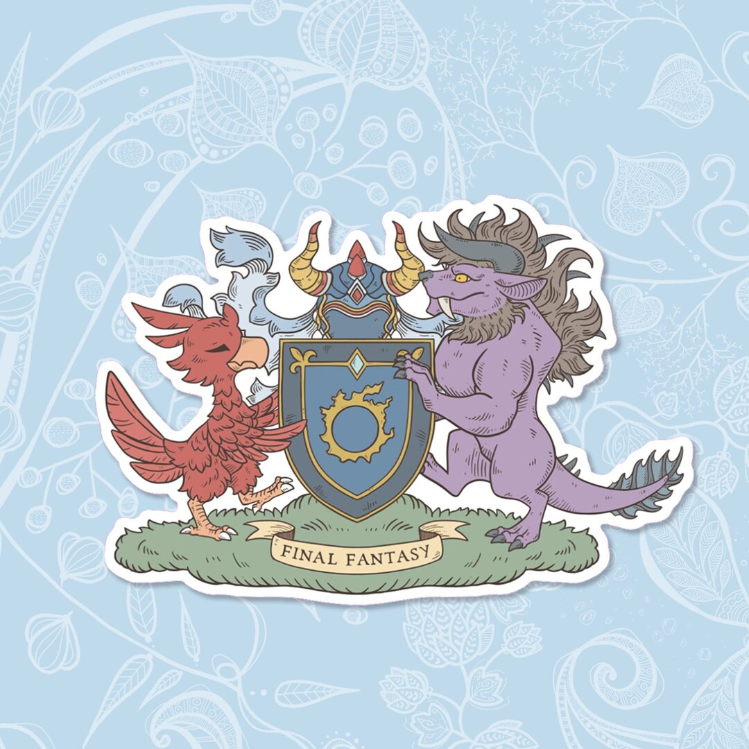 Final Fantasy Sticker, Heraldry Sticker, Waterproof Sticker, Behemoth ...