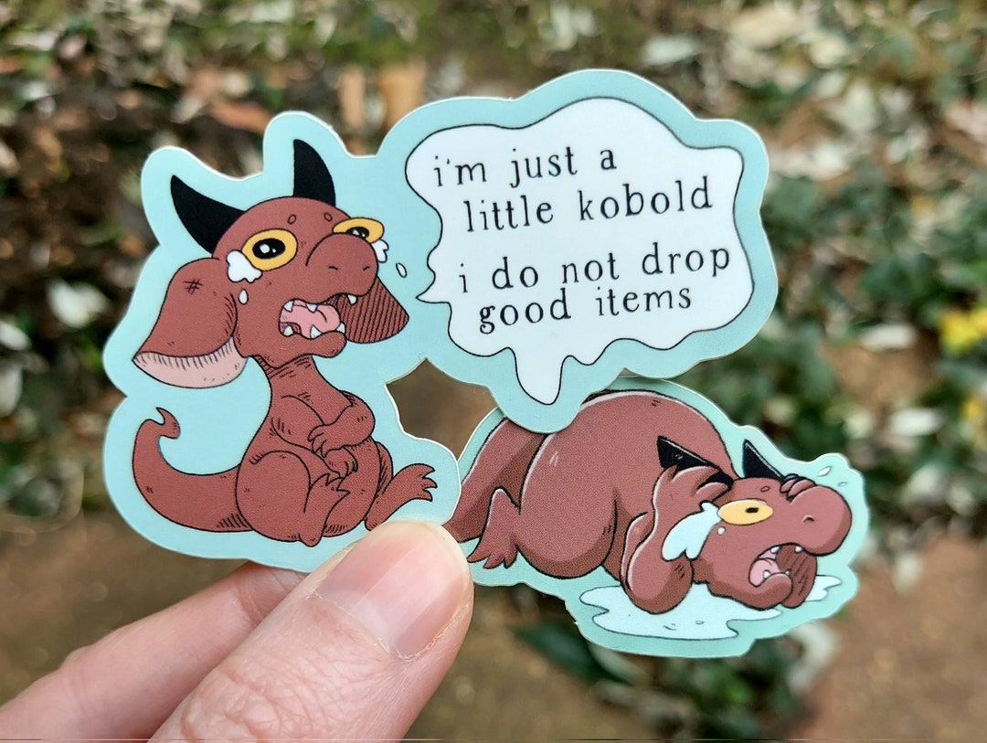 I Am Just a Little Kobold Vinyl Stickers - Etsy