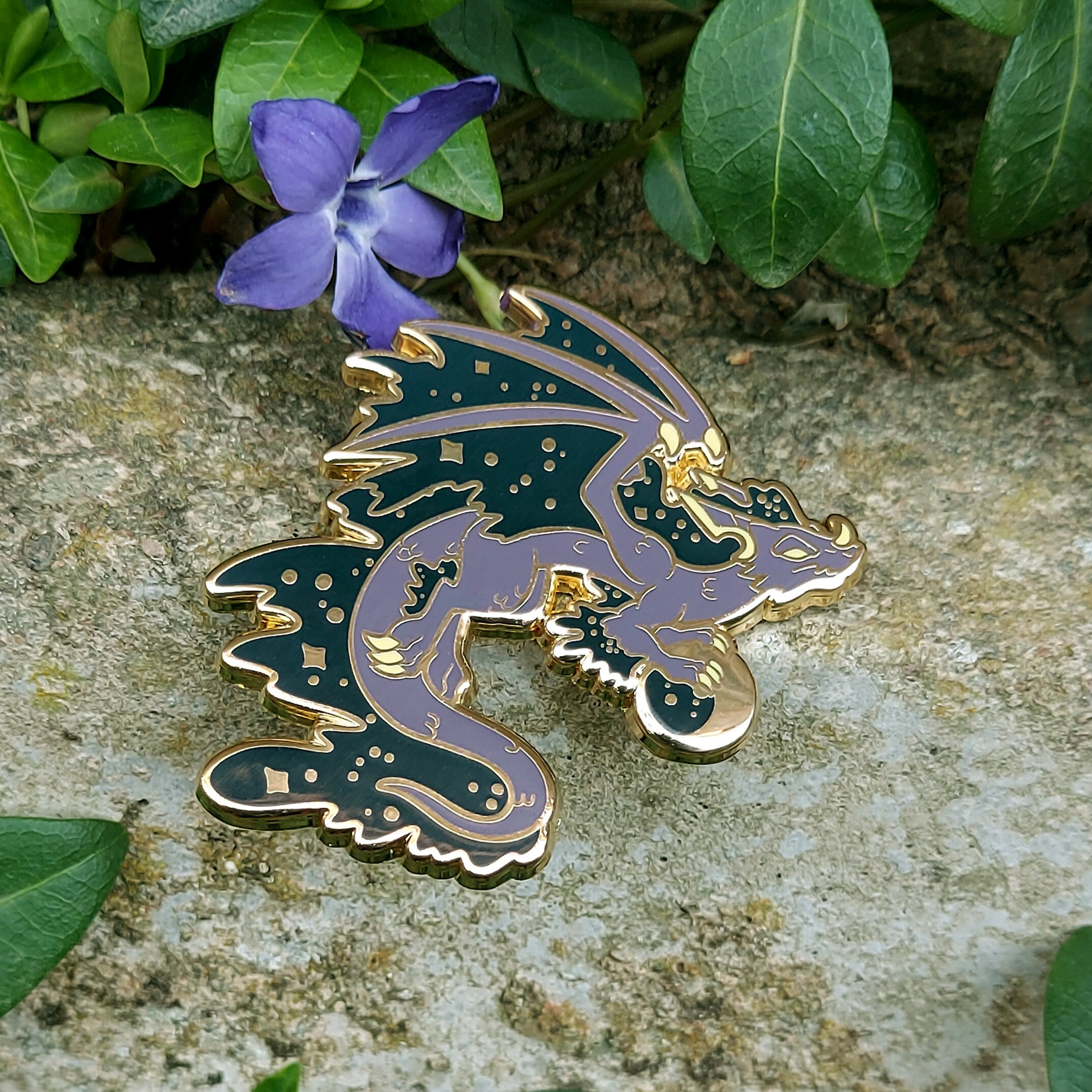 Sun & Moon Dragons Hard Enamel Pins - Etsy
