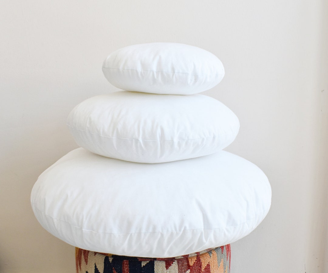 Round Pillow Insert, Cushion Pads, Round Pillow, Round Cushion Insert ...
