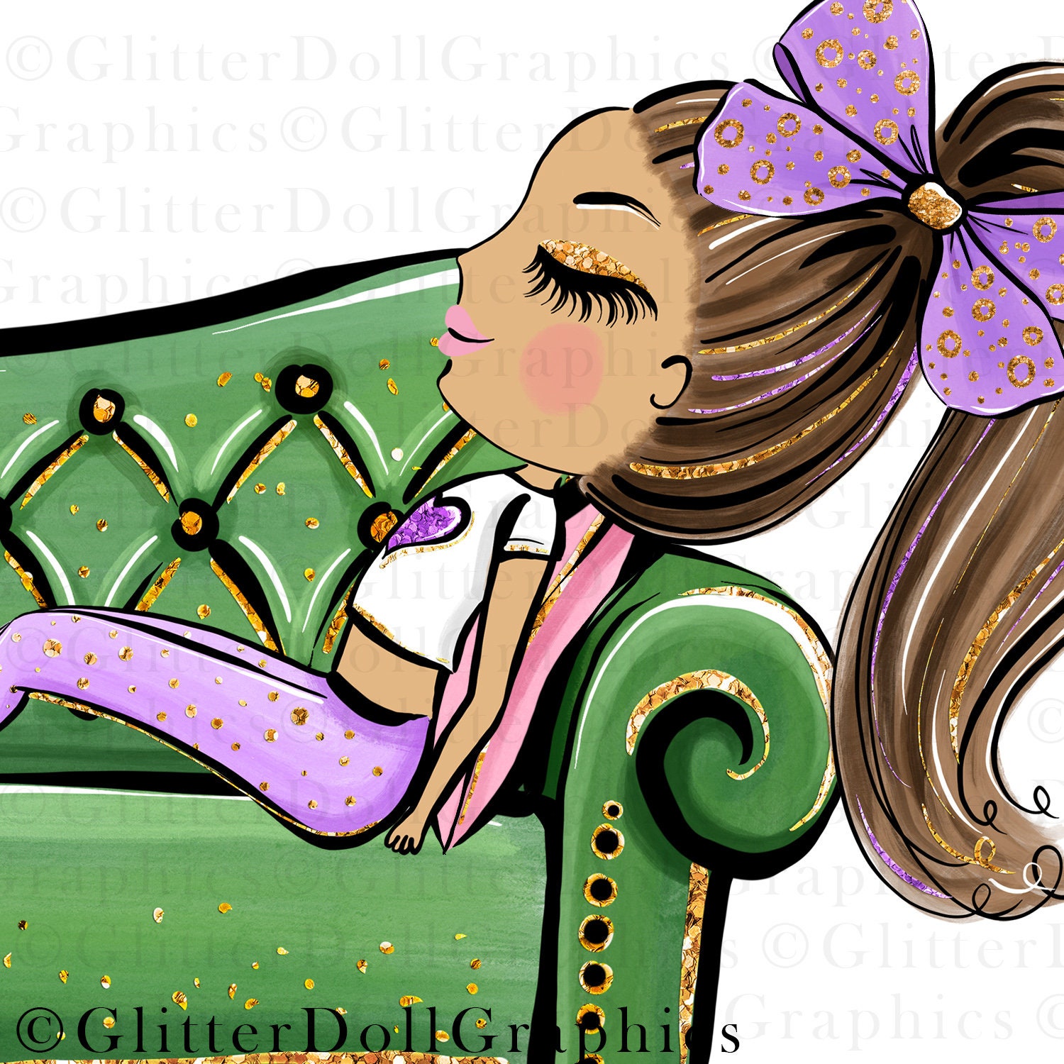 Cute Lazy Day Girls Clipart Planner Stickers Planner | Etsy