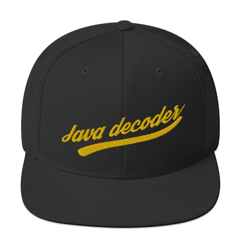 Java Coder Decoder Hat Programmer Hat Snapback Hat Etsy