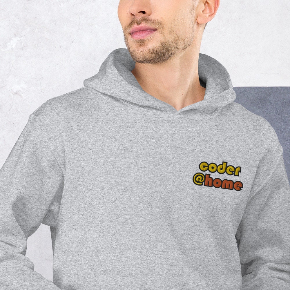 Coder At Home Hoodie Unisex Hoodie Etsy 