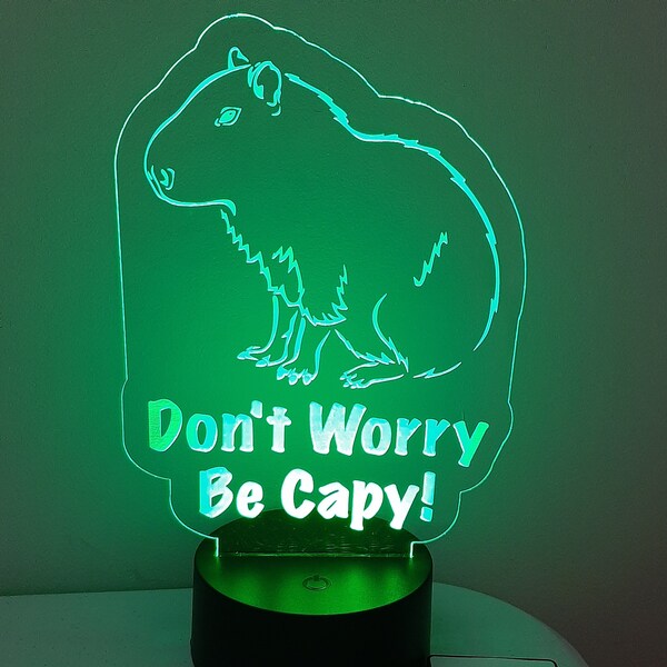 Capybara at Night - Etsy