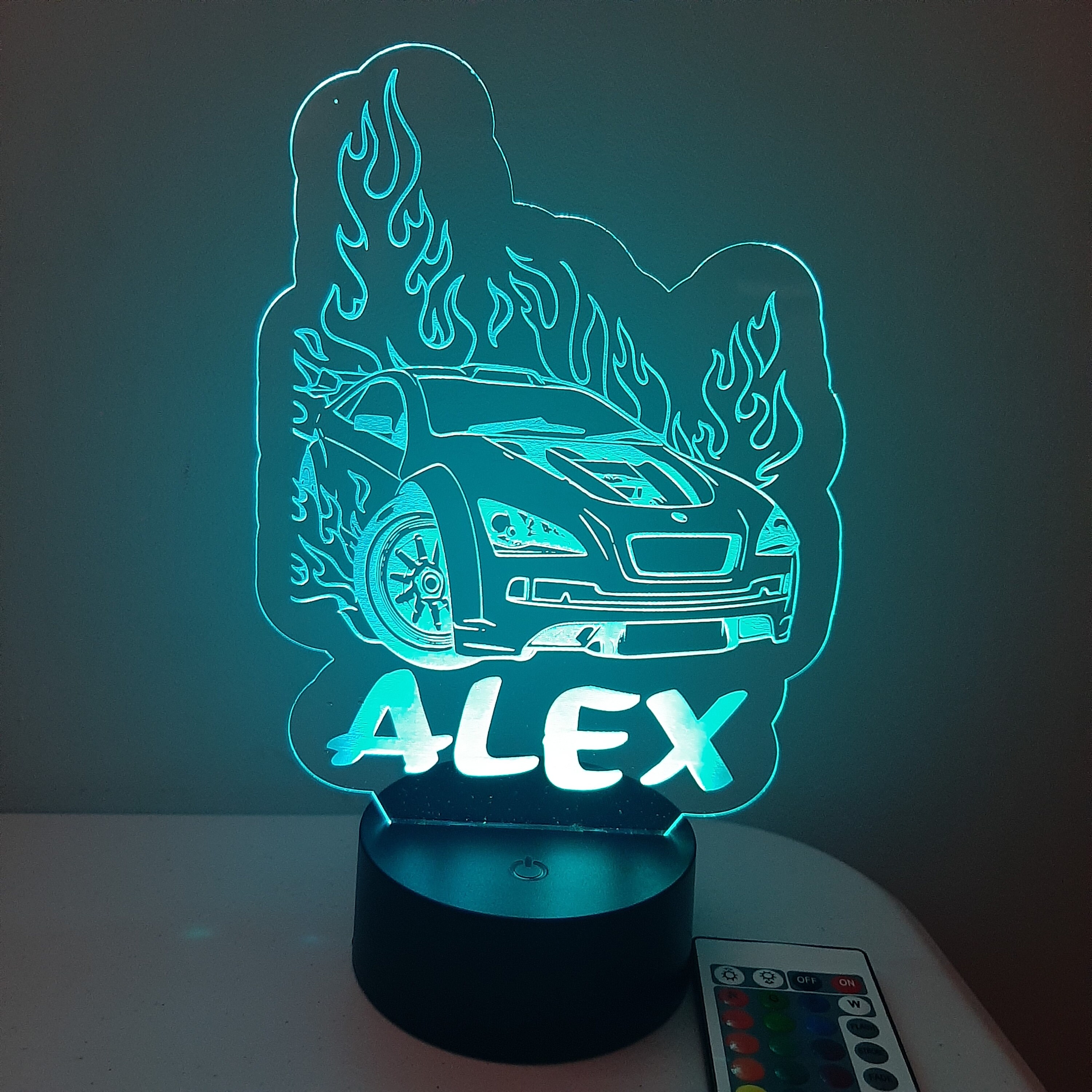 Personalized Hot Wheels Car Sign, Personalized Hot Wheels Night Light ...