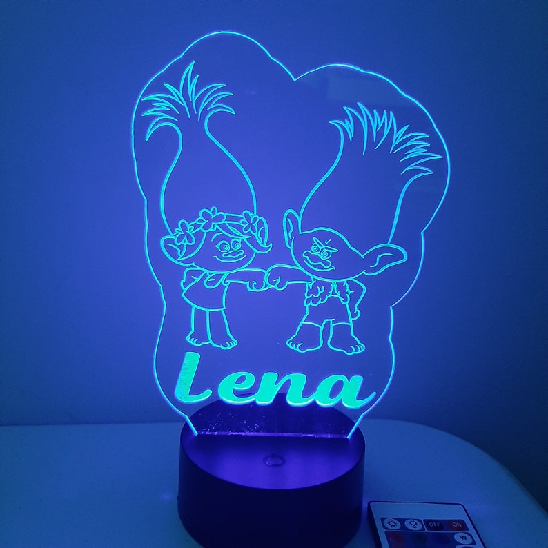Personalized Trolls Sign Personalized Trolls Night Light - Etsy