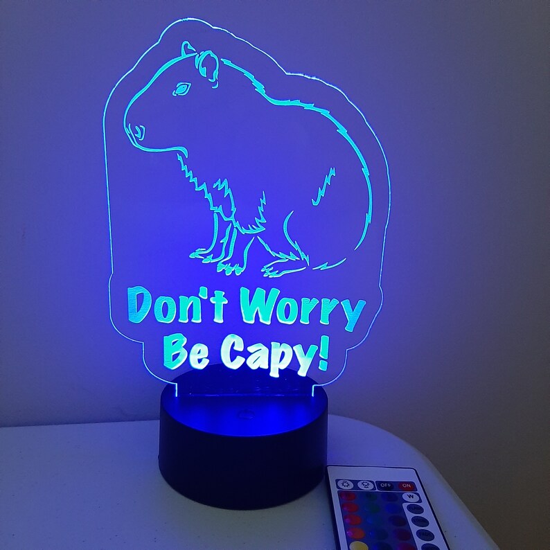 Personalized Capybara Sign Capybara Night Light Capybara LED - Etsy