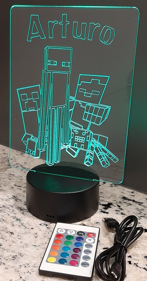 Personalized Minecraft Sign Personalized Minecraft Night | Etsy