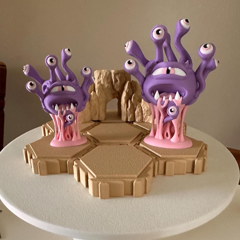 3D Printed Beholder Miniature: PLA Eye Tyrant for Dnd & RPG - Etsy