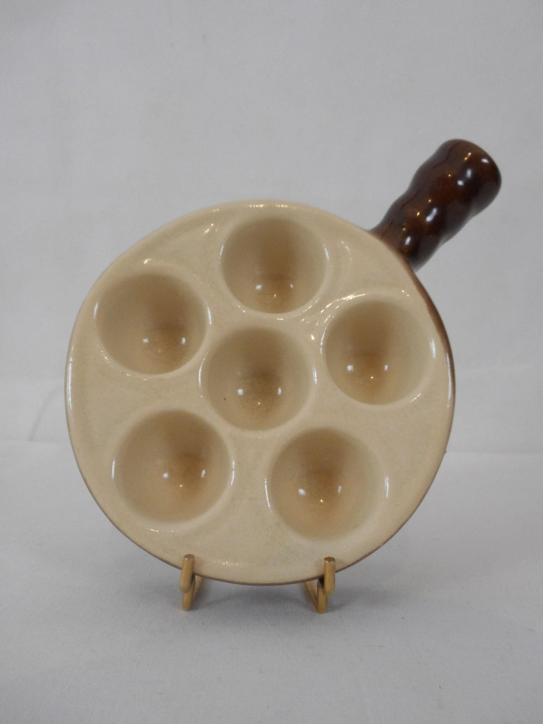 P## Vintage French Ceramic Glazed Escargot / Snail Serving Dish ...