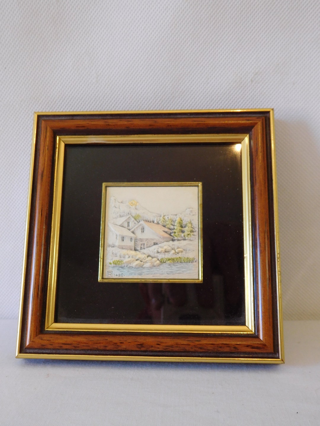 Vintage Italian Small 925 Silver Wall Mountable Picture / Plaque - Etsy