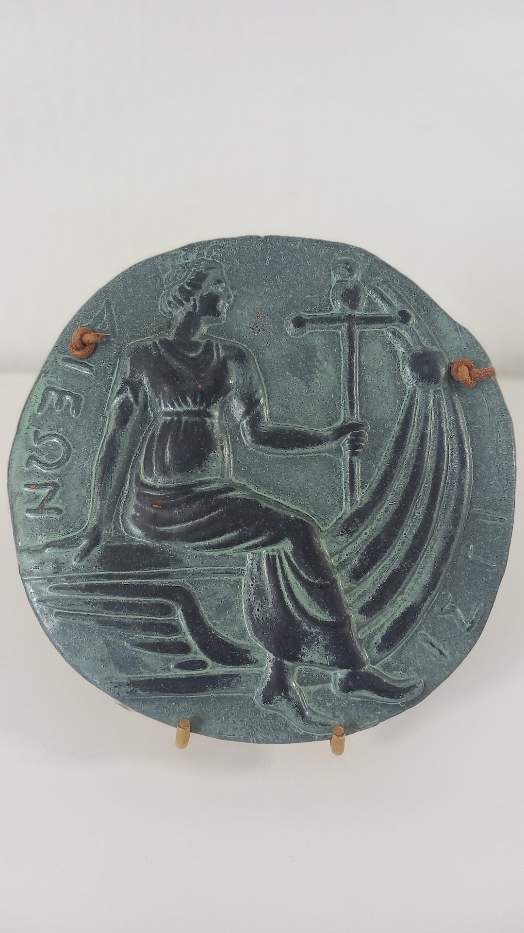 Vintage Greek Ceramic Wall Mountable Plaque / Picture - Etsy