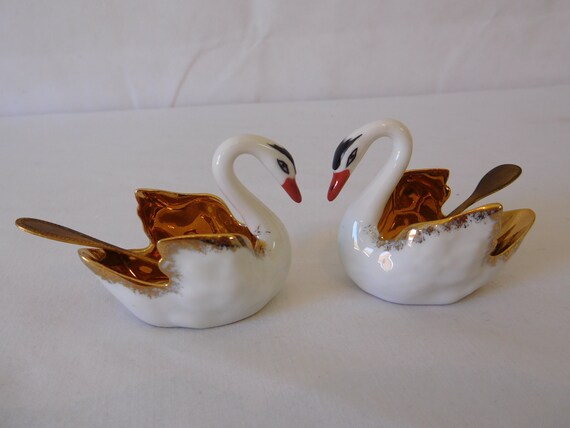 Pair of Vintage French Limoges Porcelain Table Salt Cellars - Etsy