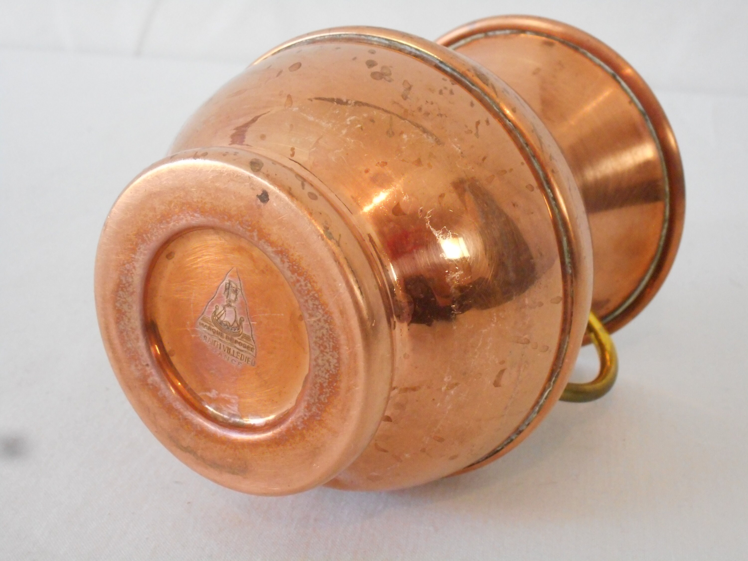 Vintage French Small Hand Made Villedieu Copper Vase / Pot / | Etsy