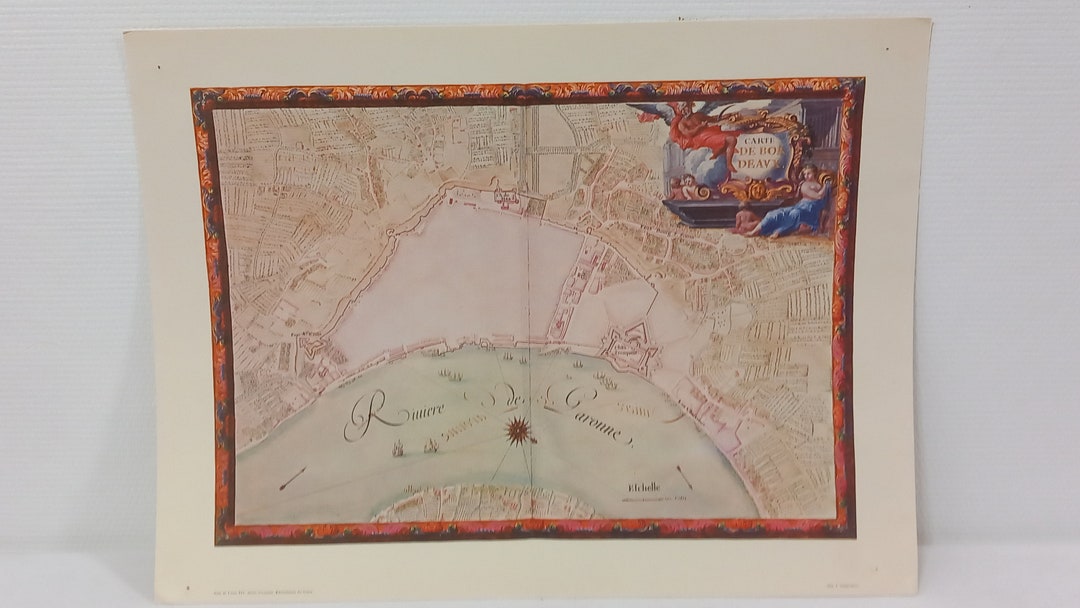 Vintage French Map Print / Picture / Geography / French Décor - Etsy