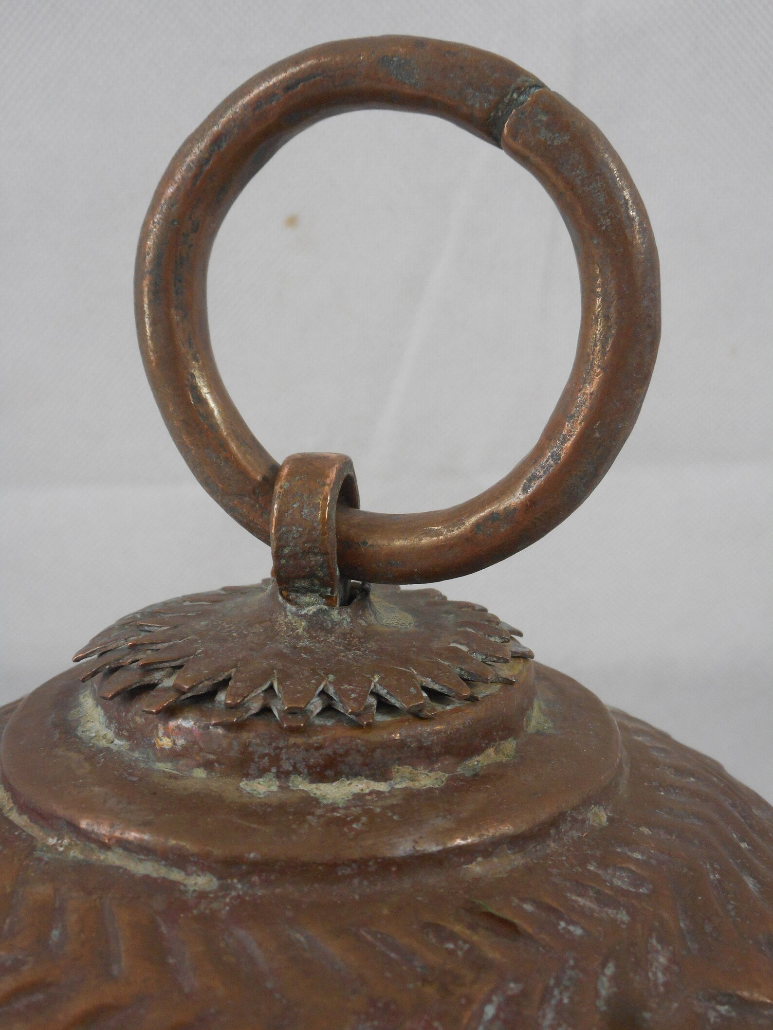 Rare vintage Indian hand made copper Chapati storage box / | Etsy