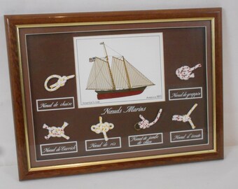 Nautical Knots Framed Wall Art - Etsy