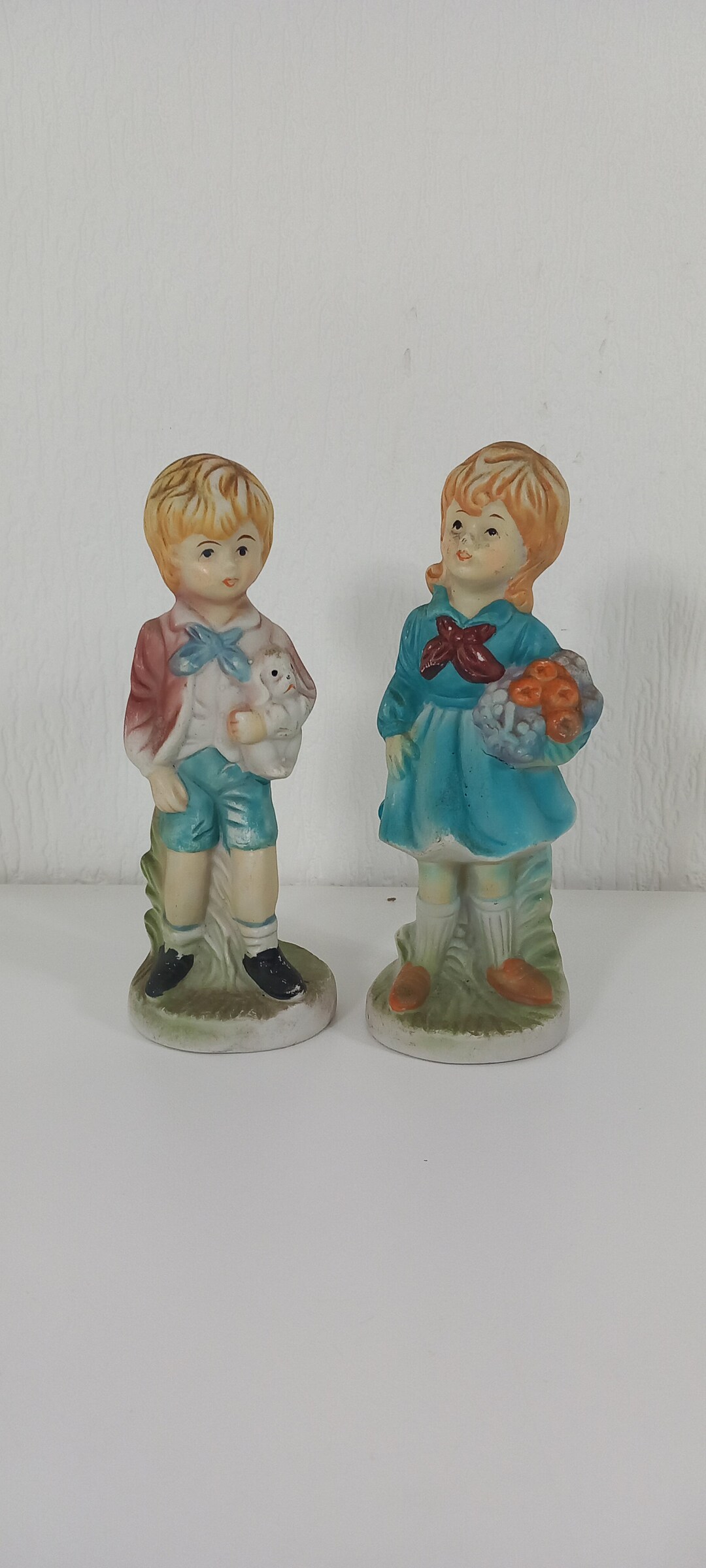 Pair of Vintage Small Ceramic Figurines / Ornaments / Home Décor - Etsy