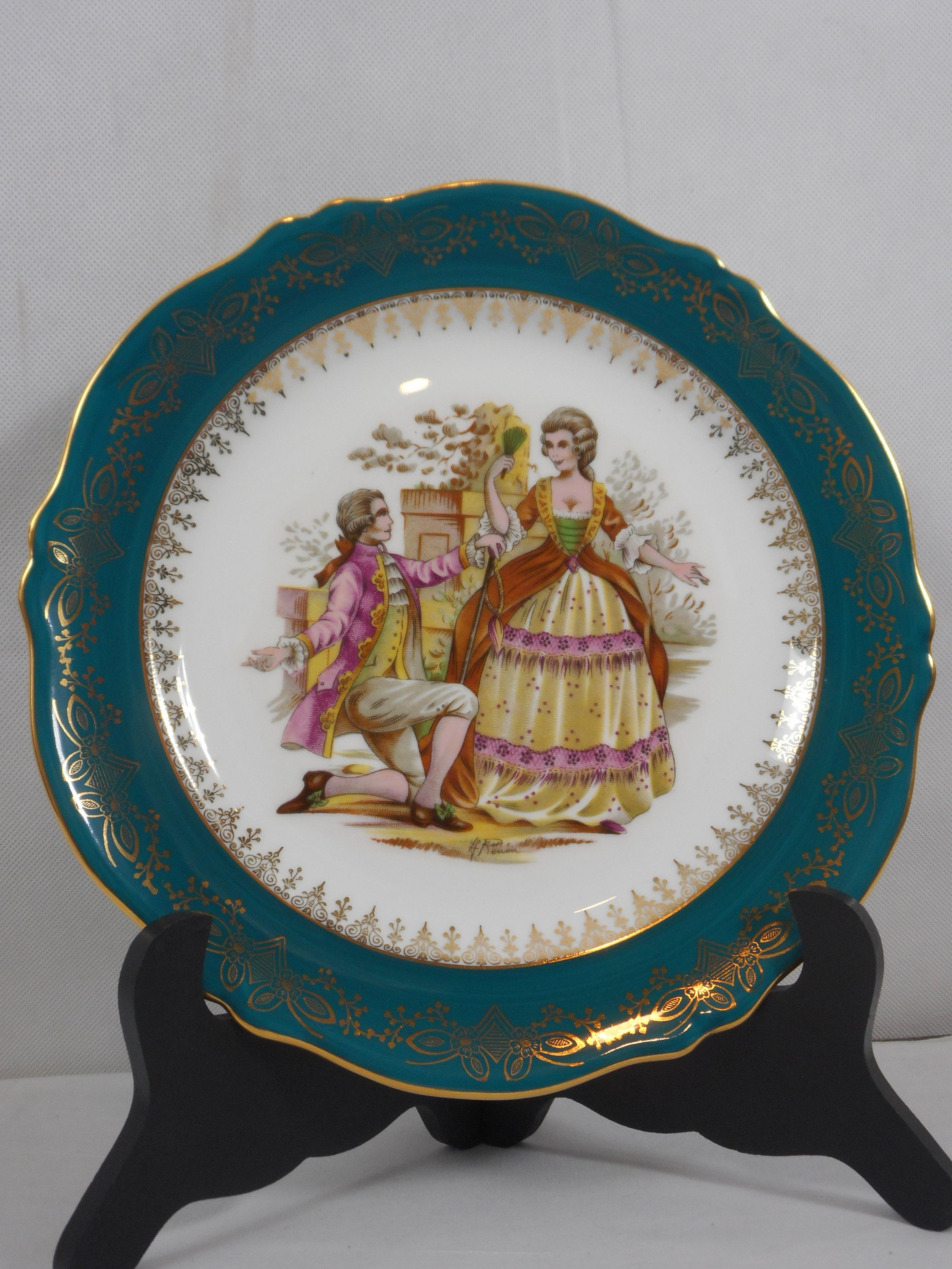 Elegant vintage French Limoges porcelain decorative | Etsy