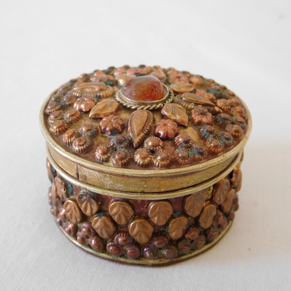 Brass Pill Box - Etsy