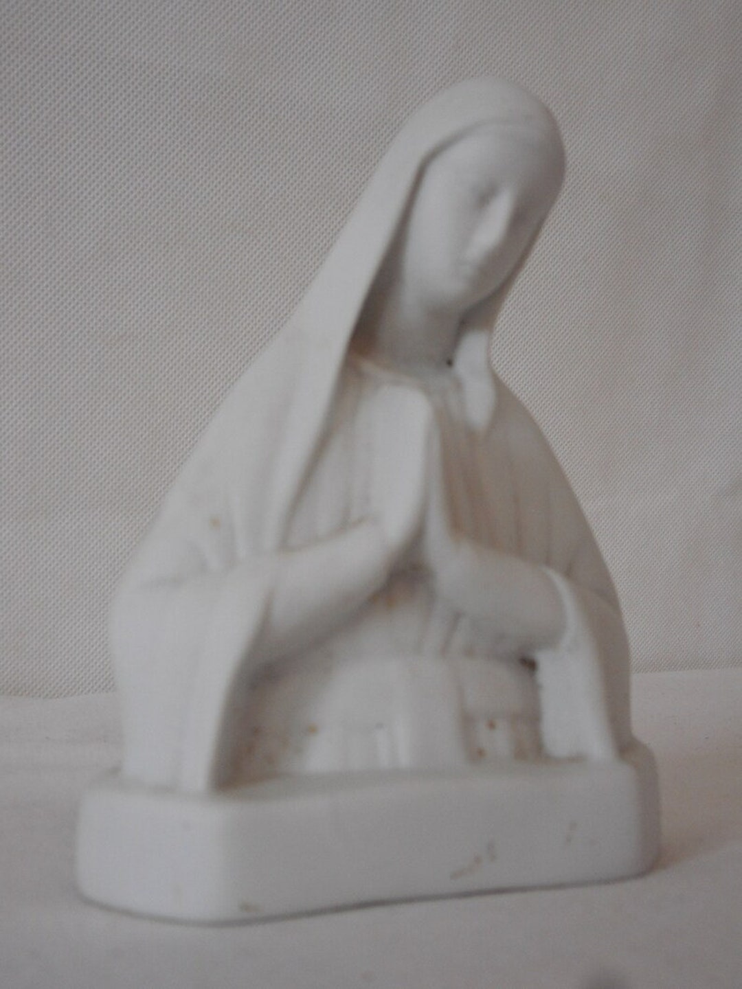 Vintage French Small Porcelain Religious Figurine / Ornament - Etsy