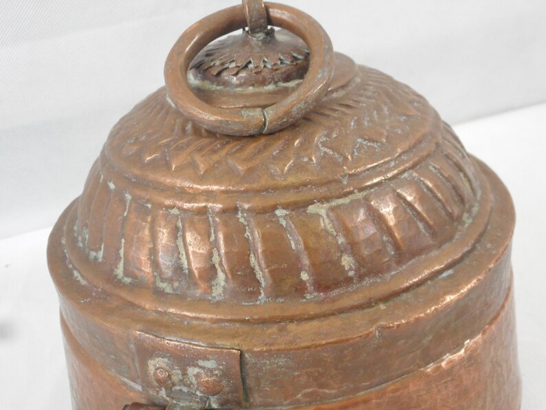 Rare Vintage Indian Hand Made Copper Chapati Storage Box / - Etsy