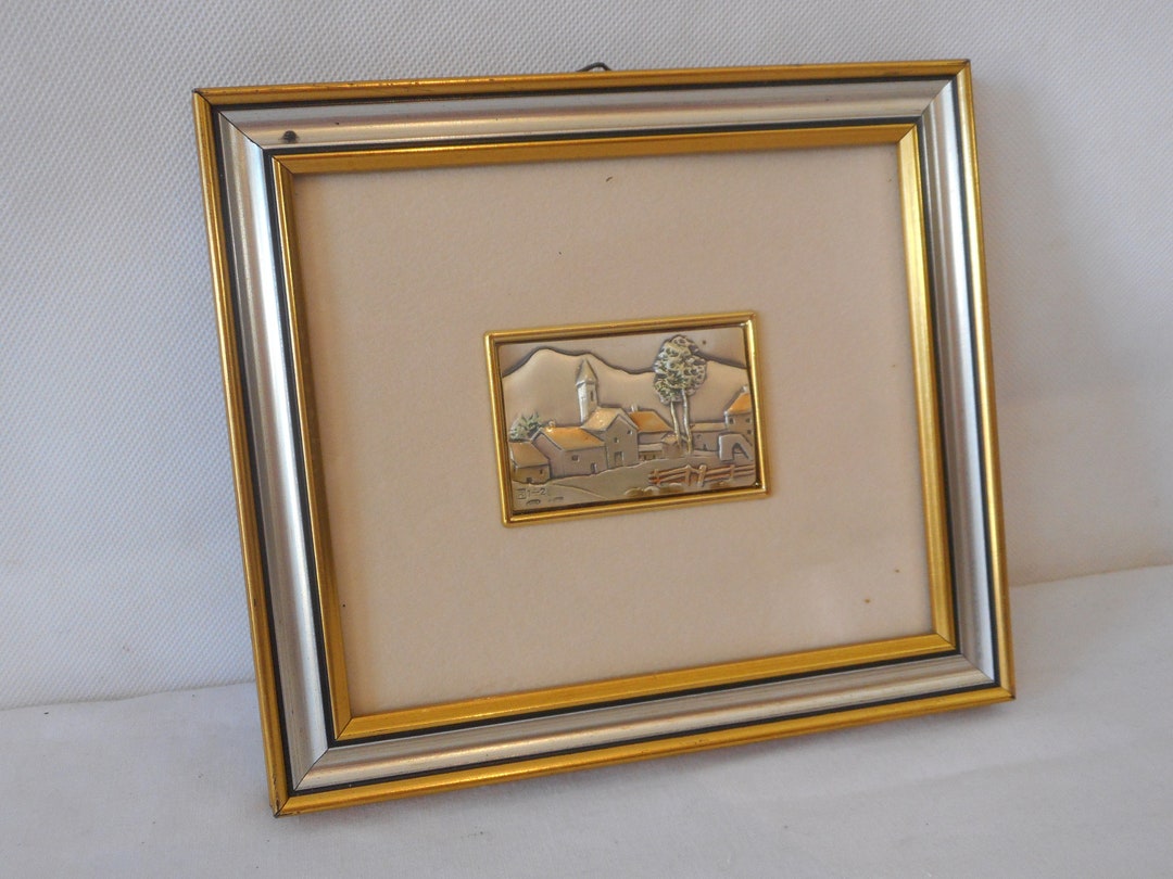 Vintage Italian Small 925 Silver Wall Mountable Picture / Plaque - Etsy