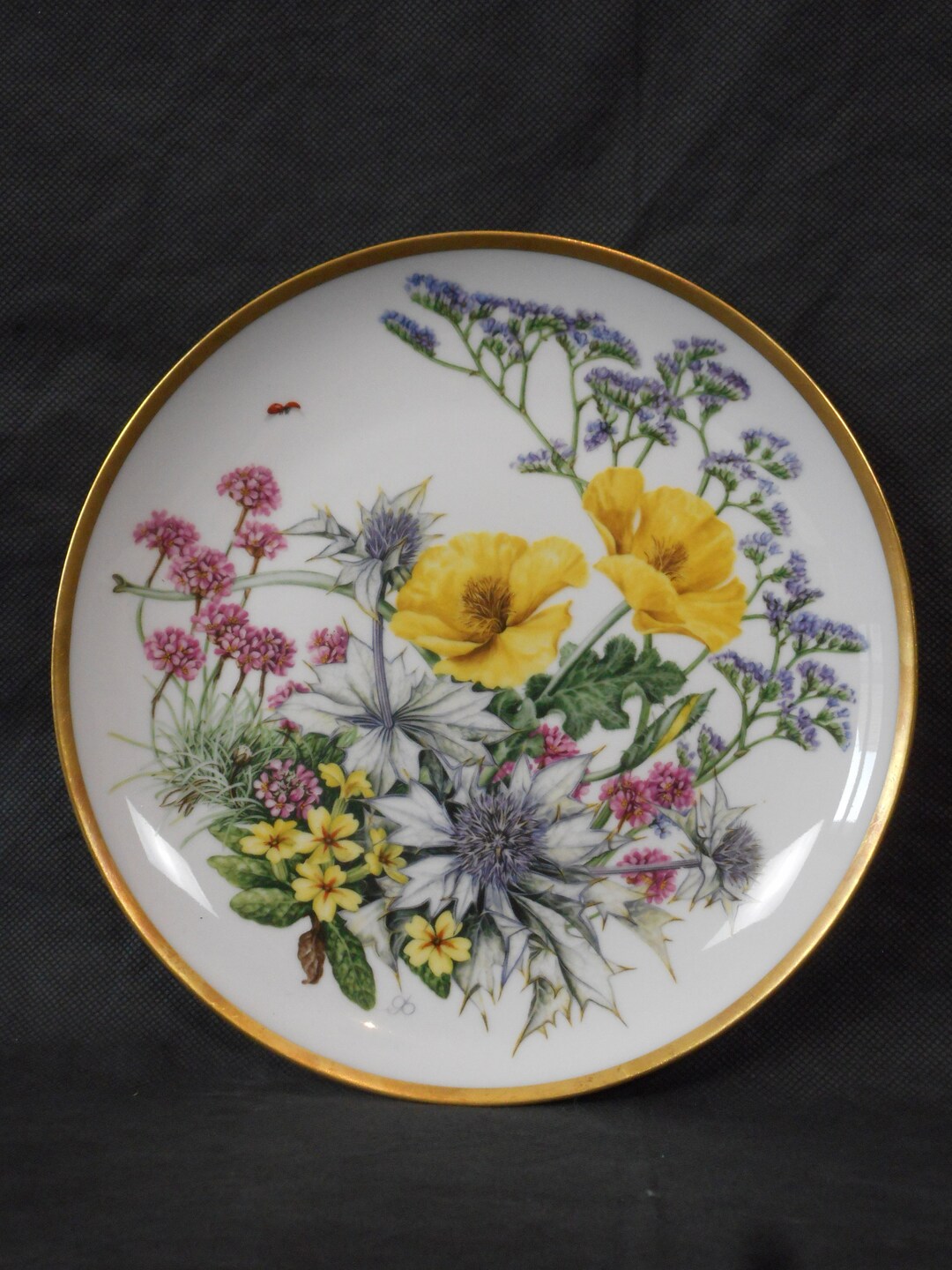 Collectable Elegant Vintage German Porcelain Decorative Plate Stamped ...
