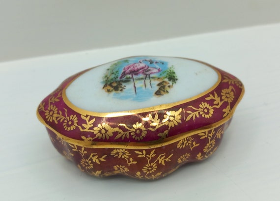 collectable vintage French small Limoges porcelain li… - Gem