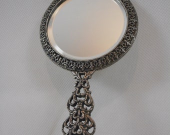 Metal Hand Mirror - Etsy