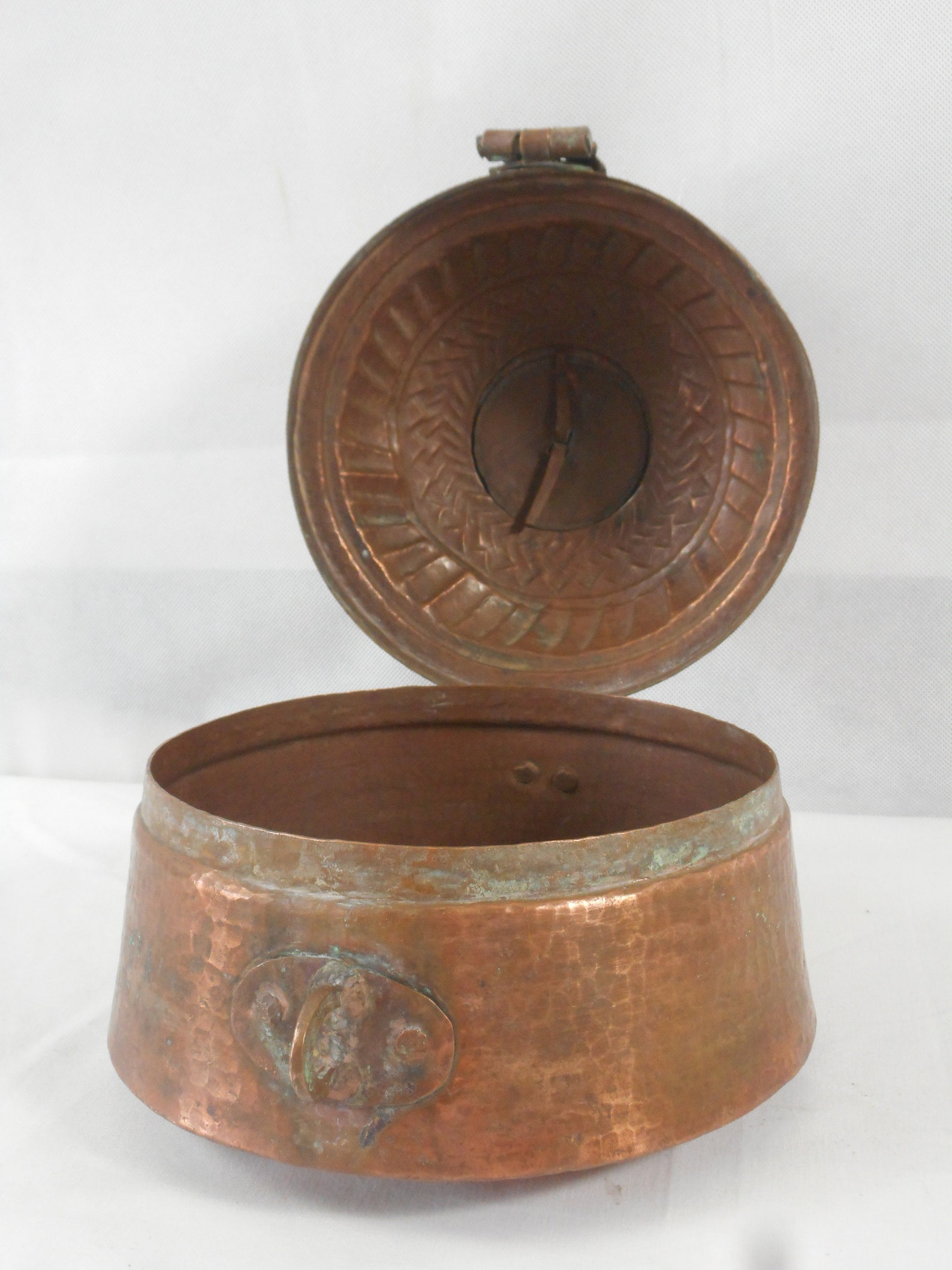 Rare Vintage Indian Hand Made Copper Chapati Storage Box / - Etsy