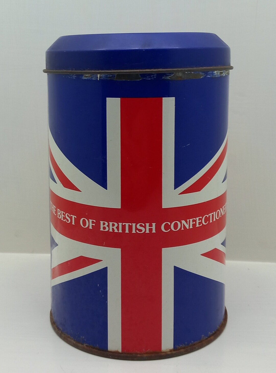 P## Vintage English Metal Confectionery / Biscuit Tin / Storage Tin ...