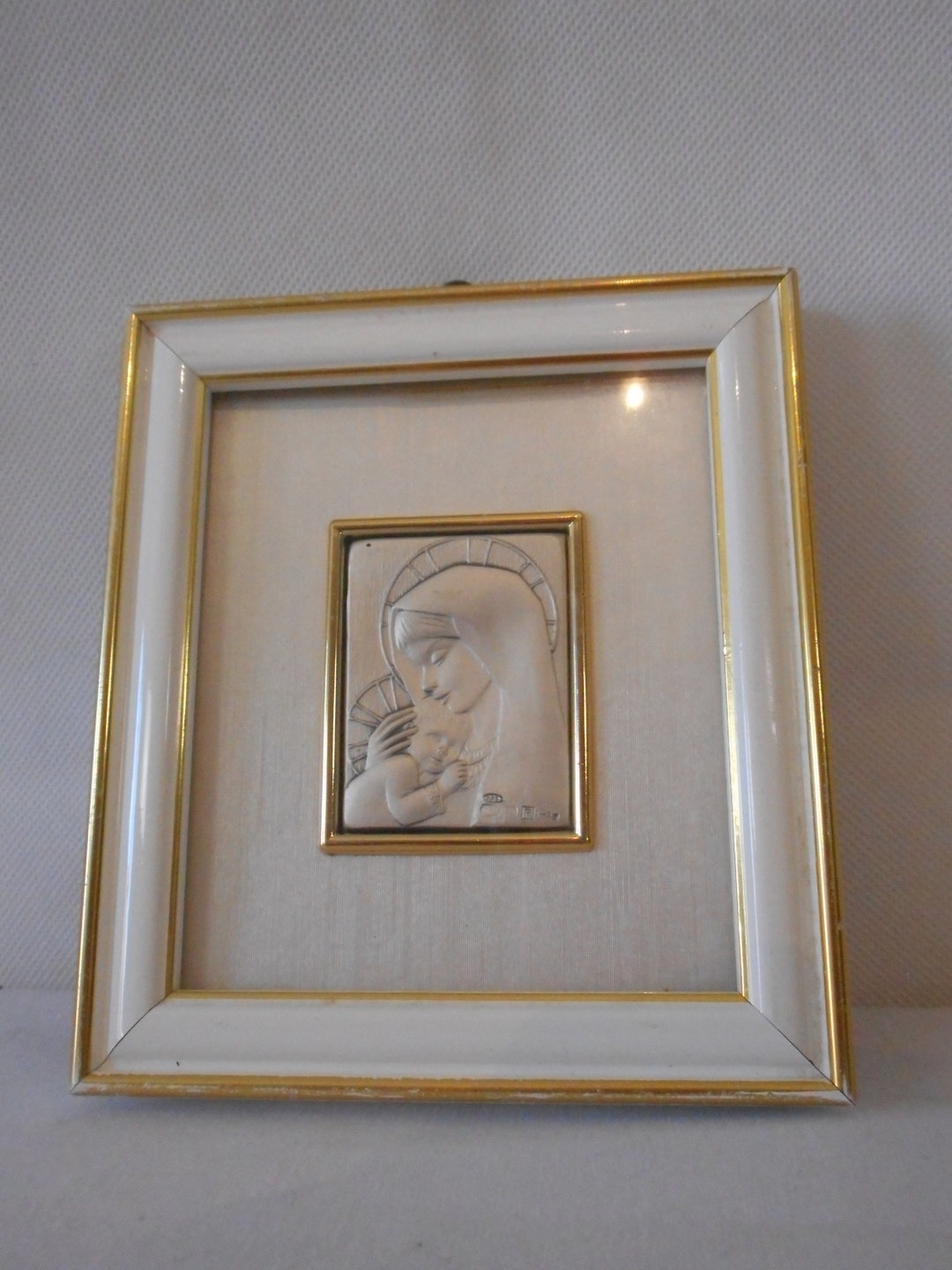 Vintage Italian Small 925 Silver Wall Mountable Picture / Plaque - Etsy
