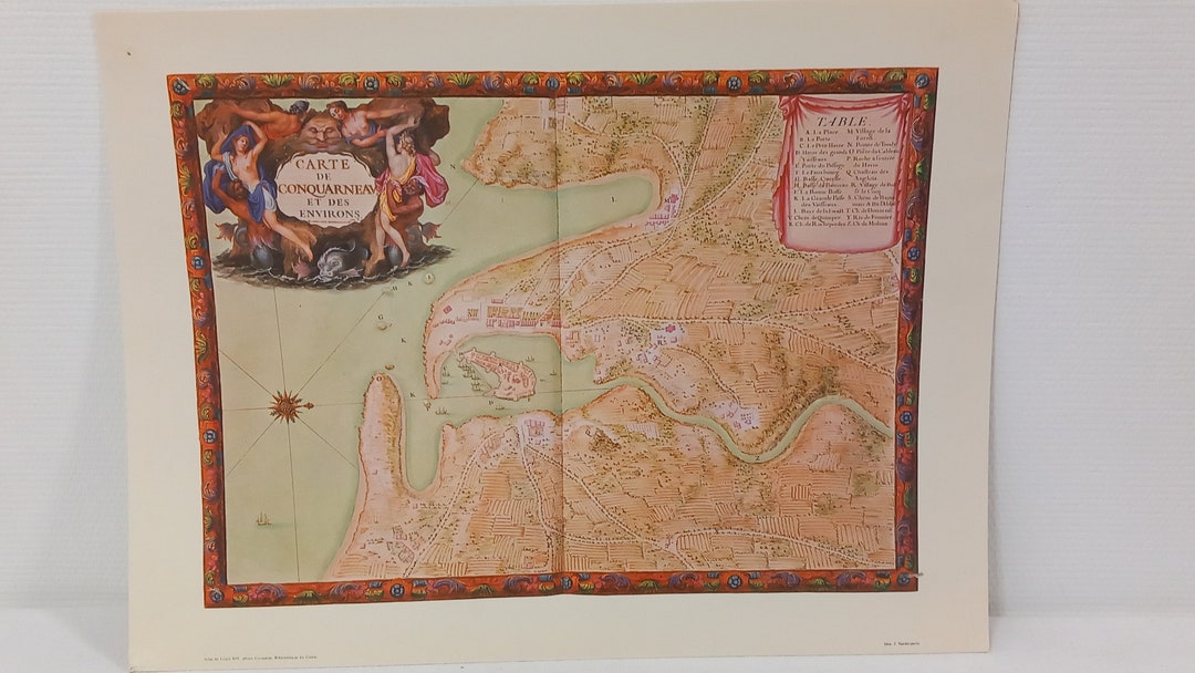 Vintage French Map Print / Picture / Geography / French Décor - Etsy