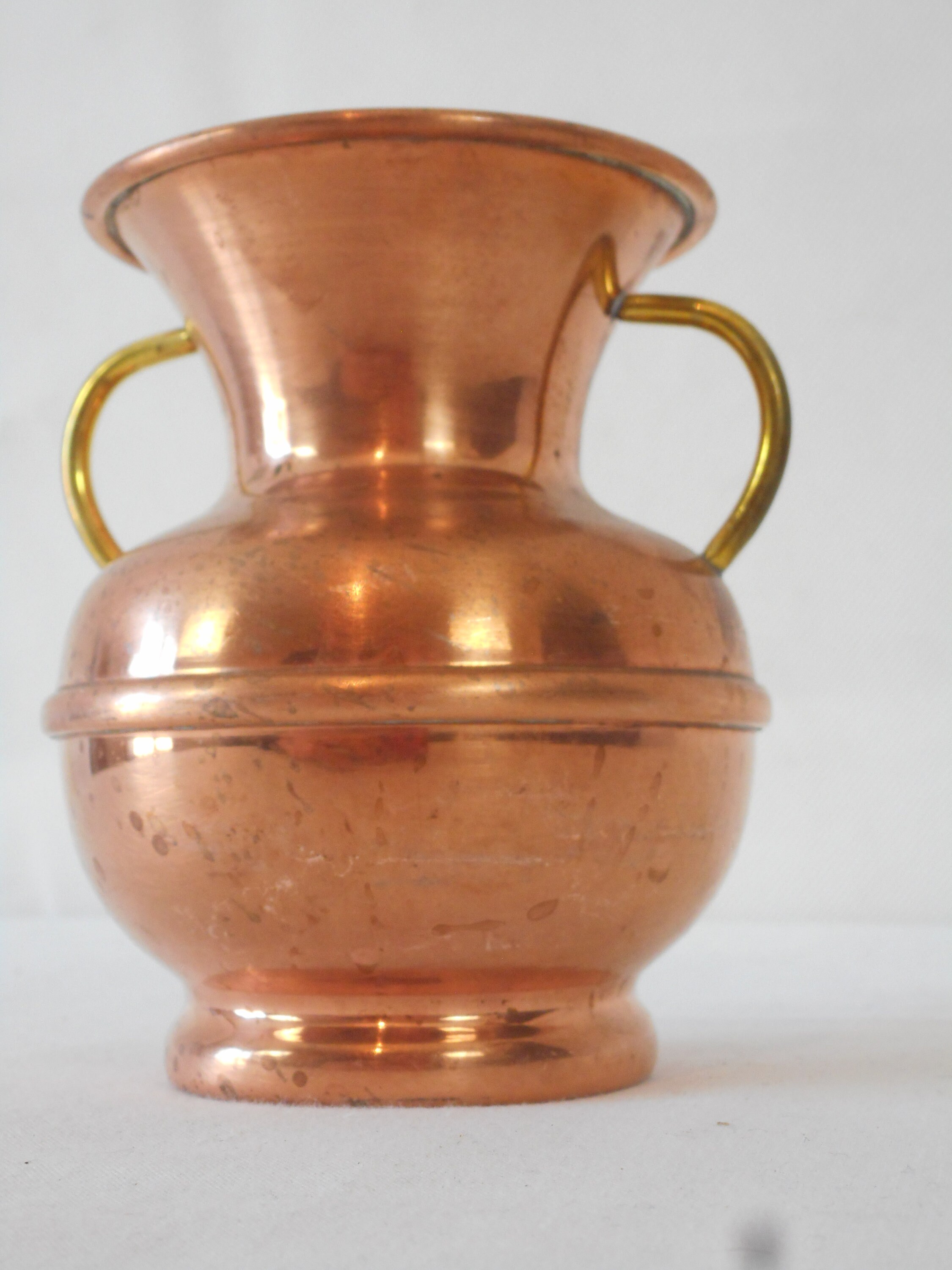 Vintage French Small Hand Made Villedieu Copper Vase / Pot / | Etsy