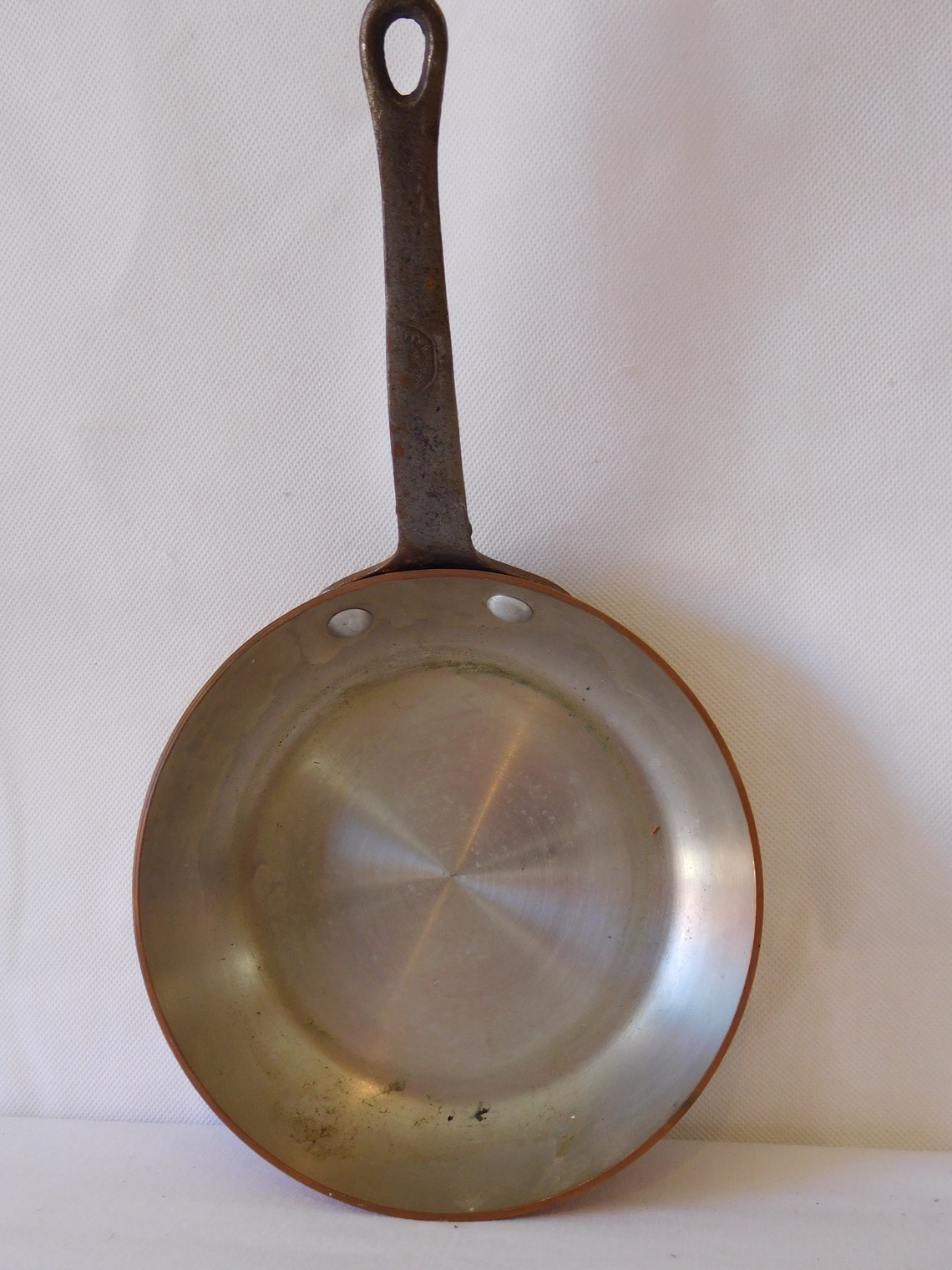 Vintage French Tupperware Copper Frying / Skillet Pan With - Etsy