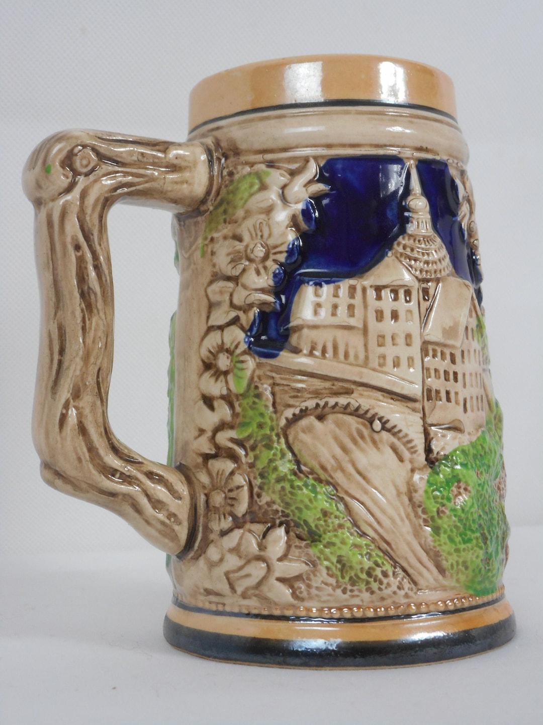 Vintage German Ceramic Tankard / Stein / Cup / Barware - Etsy