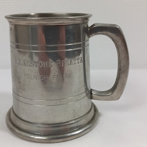 Vintage English Pewter Tankard / Jug / Beer Mug - Etsy
